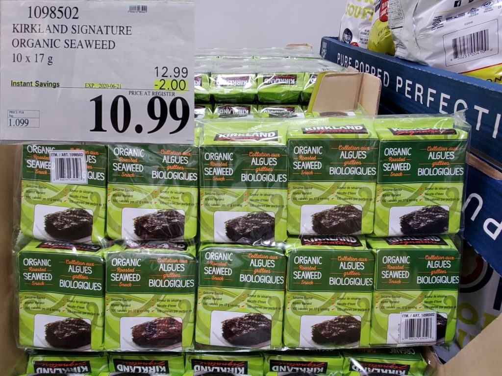 1098502 KIRKLAND SIGNATURE ORGANIC SEAWEED 10 X 17 G 2 00 INSTANT ...