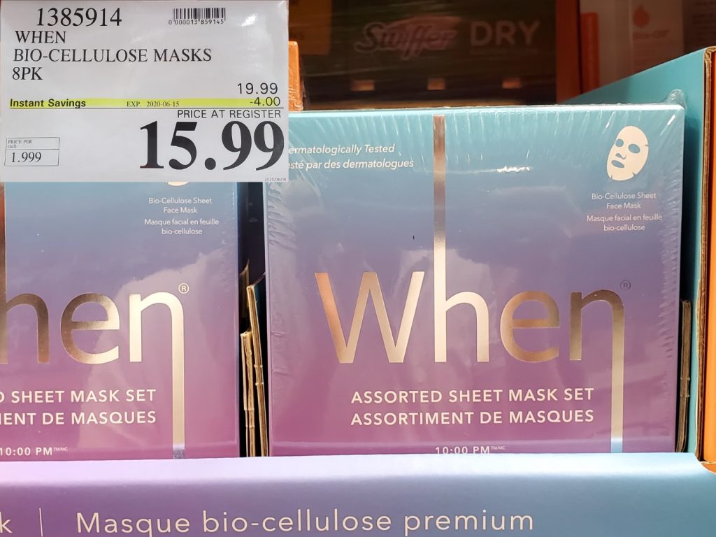 1385914 WHEN BIO CELLULOSE MASKS 8PK 4 00 INSTANT SAVINGS EXPIRES ON ...