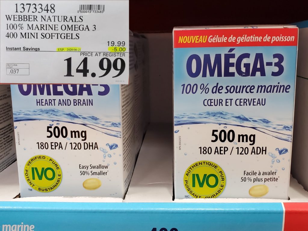 1373348 WEBBER NATURALS 100 MARINE OMEGA 3 400 MINI SOFTGELS 5 00 ...