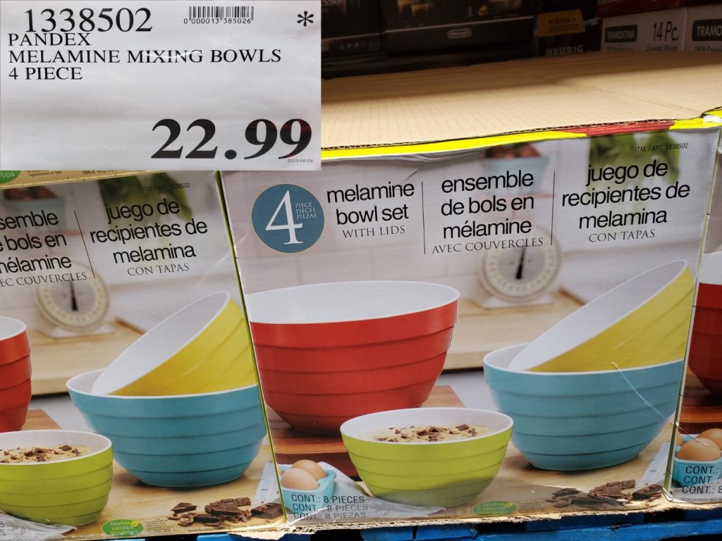 1338502 PANDEX MELAMINE MIXING BOWLS 4 PIECE 22 99 - Costco East Fan Blog