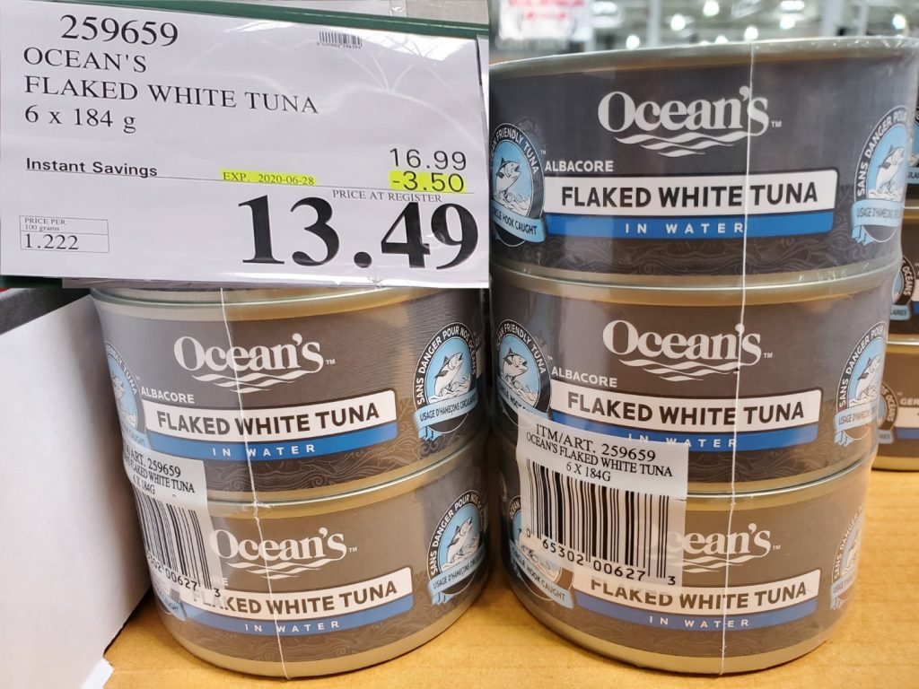 259659 OCEAN S FLAKED WHITE TUNA 6 x 184 G 3 50 INSTANT SAVINGS EXPIRES ...