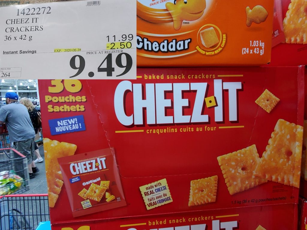 1422272 CHEEZ IT CRACKERS 36 x 42 g 2 50 INSTANT SAVINGS EXPIRES ON ...