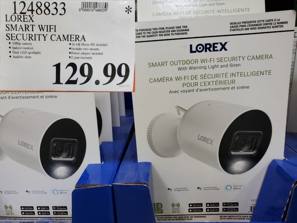1248833 LOREX SMART WIFI SECURITY CAMERA 129 99 - Costco East Fan Blog