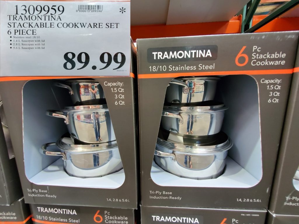 1309959 TRAMONTINA STACKABLE COOKWARE SET 6 PIECE 89 99 - Costco East ...
