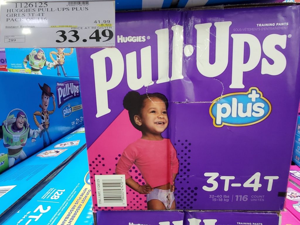 1126125 HUGGIES PULL UPS PLUS GIRLS 3T 4T PACK OF 116 8 50 INSTANT ...