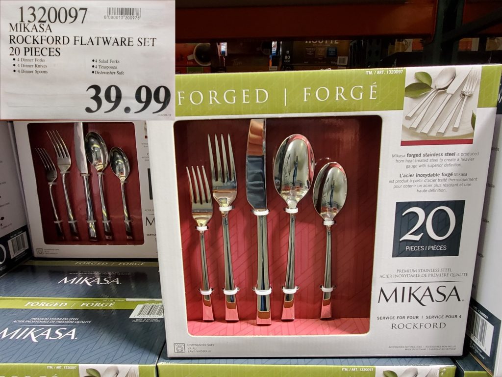 1320097 MIKASA ROCKFORD FLATWARE SET 20 PIECES 39 99 - Costco East Fan Blog