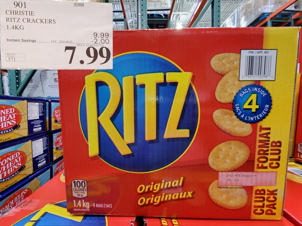901 CHRISTIE RITZ CRACKERS 1 4 KG 2 00 INSTANT SAVINGS EXPIRES ON 2020 ...