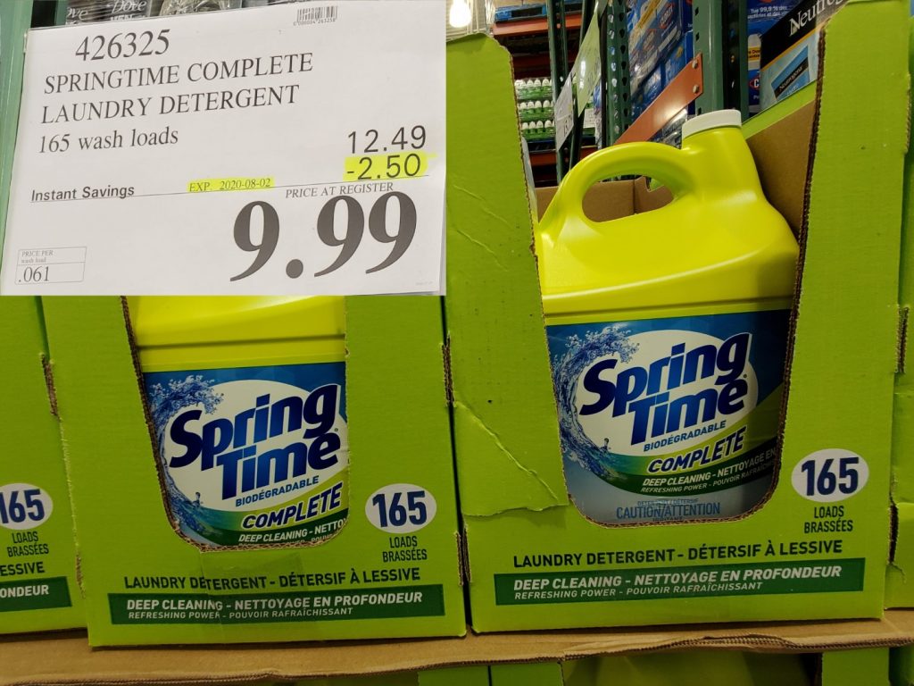 426325 SPRINGTIME COMPLETE LAUNDRY DETERGENT 165 wash loads 2 50 ...