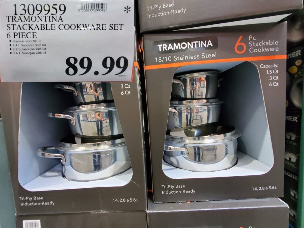 1309959 TRAMONTINA STACKABLE COOKWARE SET 6 PIECE 89 99 - Costco East ...
