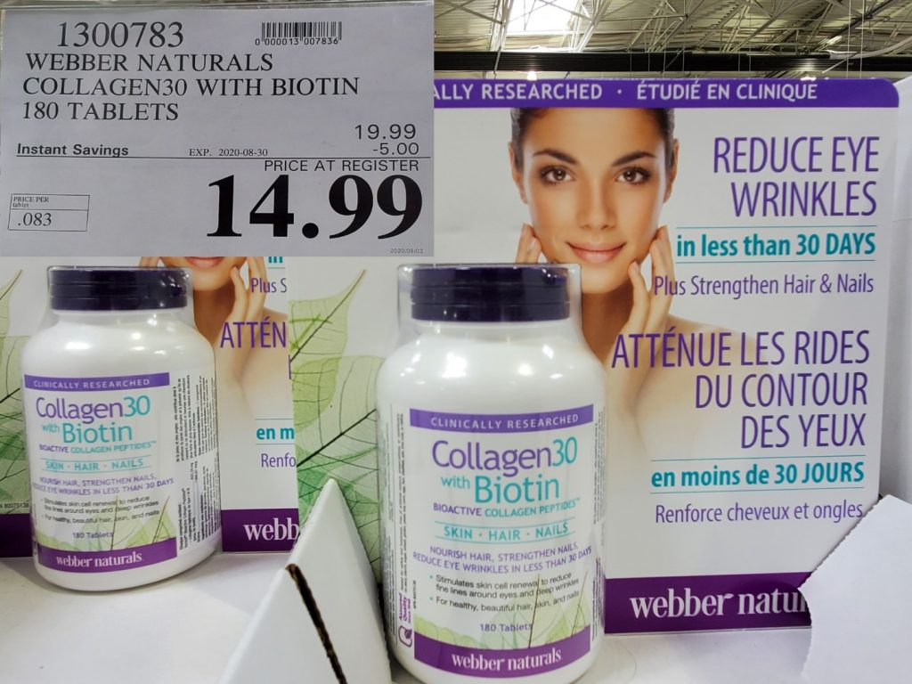 1300783 WEBBER NATURALS COLLAGEN30 WITH BIOTIN 180 TABLETS 5 00 INSTANT ...