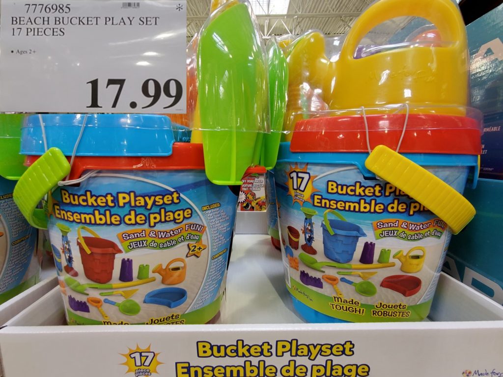 7776985 BEACH BUCKET PLAY SET 17 PIECES 17 99 - Costco East Fan Blog
