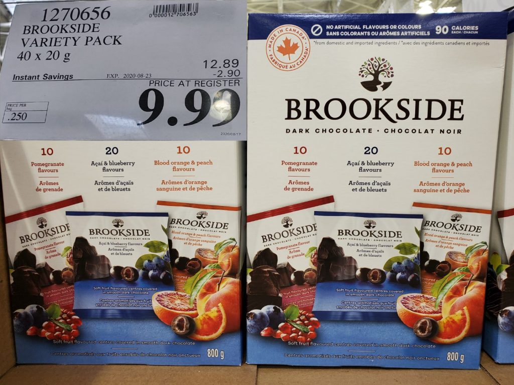 1270656 BROOKSIDE VARIETY PACK 40 x 20 g 2 90 INSTANT SAVINGS EXPIRES ...