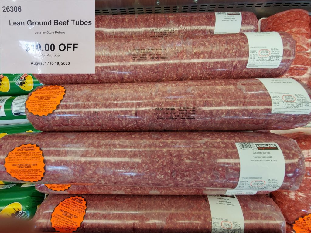 26306 LEAN GROUND BEEF TUBES 10 00 INSTANT SAVINGS EXPIRES ON 2020 08 ...