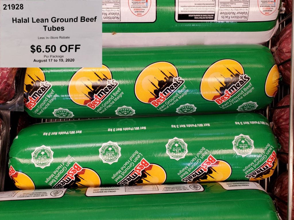 21928 HALAL LEAN GROUND BEEF TUBES 6 50 INSTANT SAVINGS EXPIRES ON 2020 ...