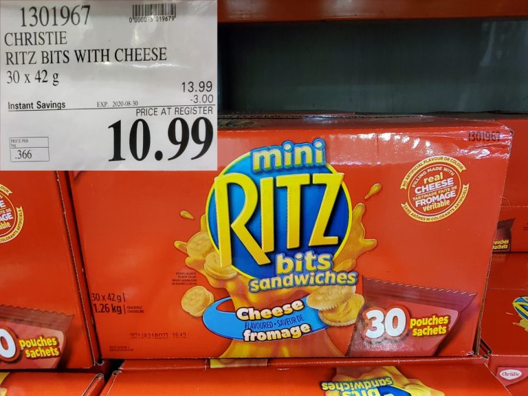 1301967 CHRISTIE RITZ BITS WITH CHEESE 30 x 42 g 3 00 INSTANT SAVINGS ...