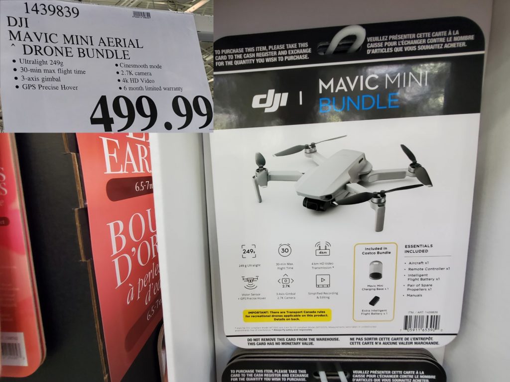 1439839 DJI MAVIC MINI AERIAL DRONE BUNDLE 499 99 - Costco East Fan Blog
