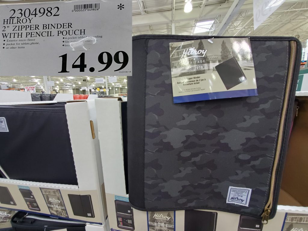 2304982 HILROY 2 ZIPPER BINDER WITH PENCIL POUCH 14 99 - Costco East ...