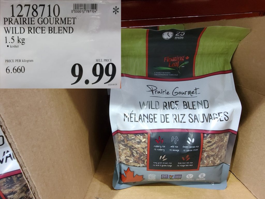 1278710 PRAIRIE GOURMET WILD RICE BLEND 1 5 KG 9 99 - Costco East Fan Blog