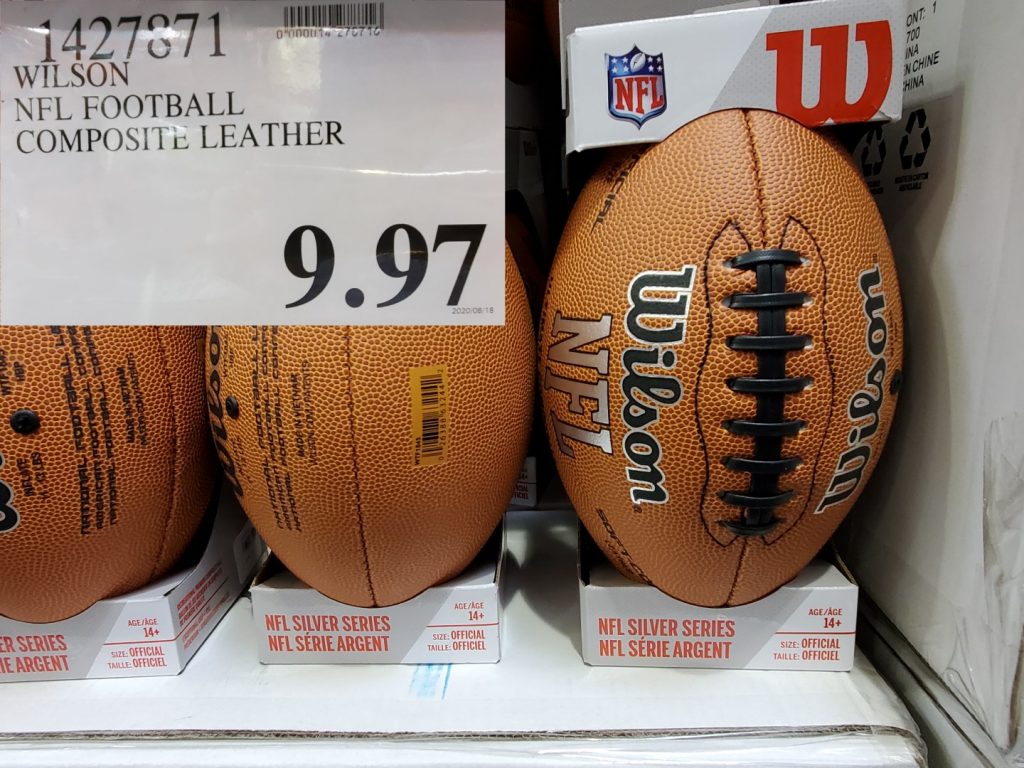 1427871 WILSON NFL FOOTBALL COMPOSITE LEATHER 9 97 - Costco East Fan Blog