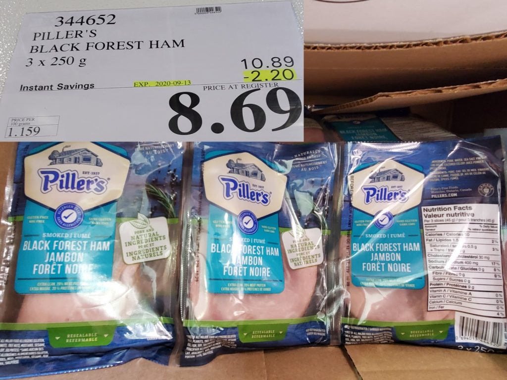 344652 PILLER S BLACK FOREST HAM 3 X 250 G 2 20 INSTANT SAVINGS EXPIRES ...