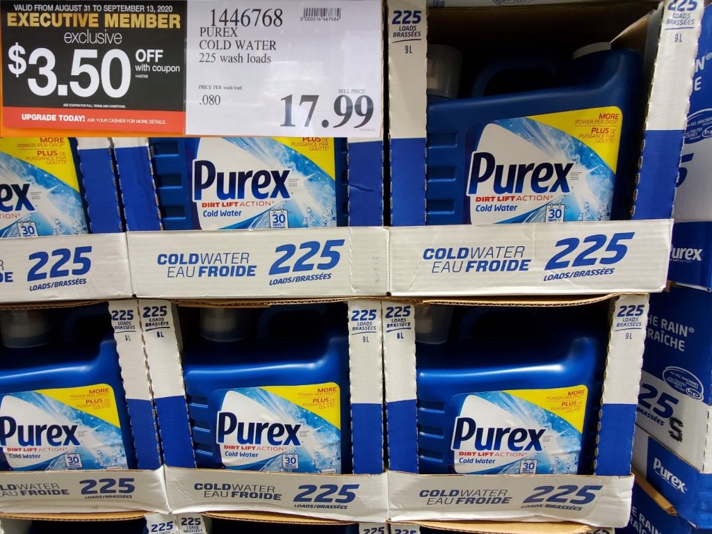 1446768 PUREX COLD WATER 225 WASH LOADS 17 99 - Costco East Fan Blog