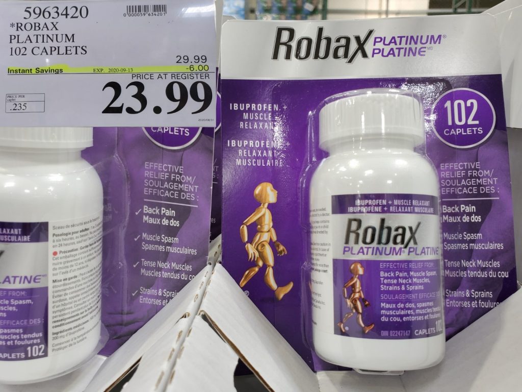5963420 ROBAX PLATINUM 102 CAPLETS 6 00 INSTANT SAVINGS EXPIRES ON 2020 ...