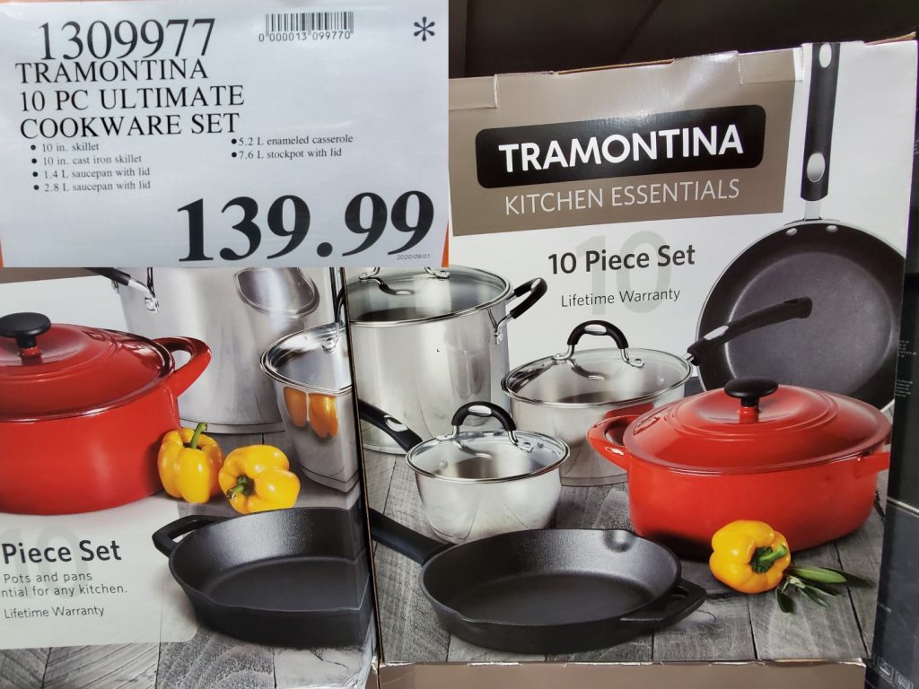 1309977 TRAMONTINA 10 PC ULTIMATE COOKWARE SET 139 99 - Costco East Fan ...