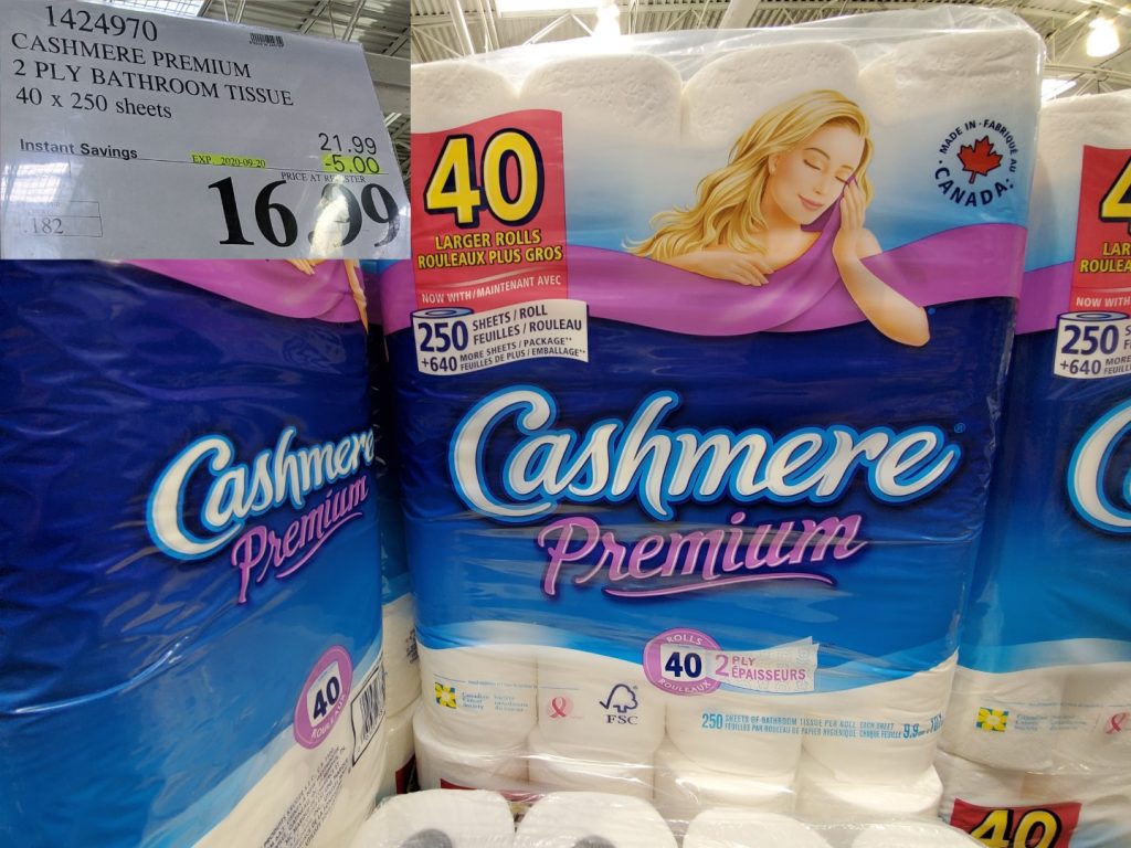 1424970 CASHMERE PREMIUM 2 PLY BATHROOM TISSUE 40 x 250 sheets 5 00 ...