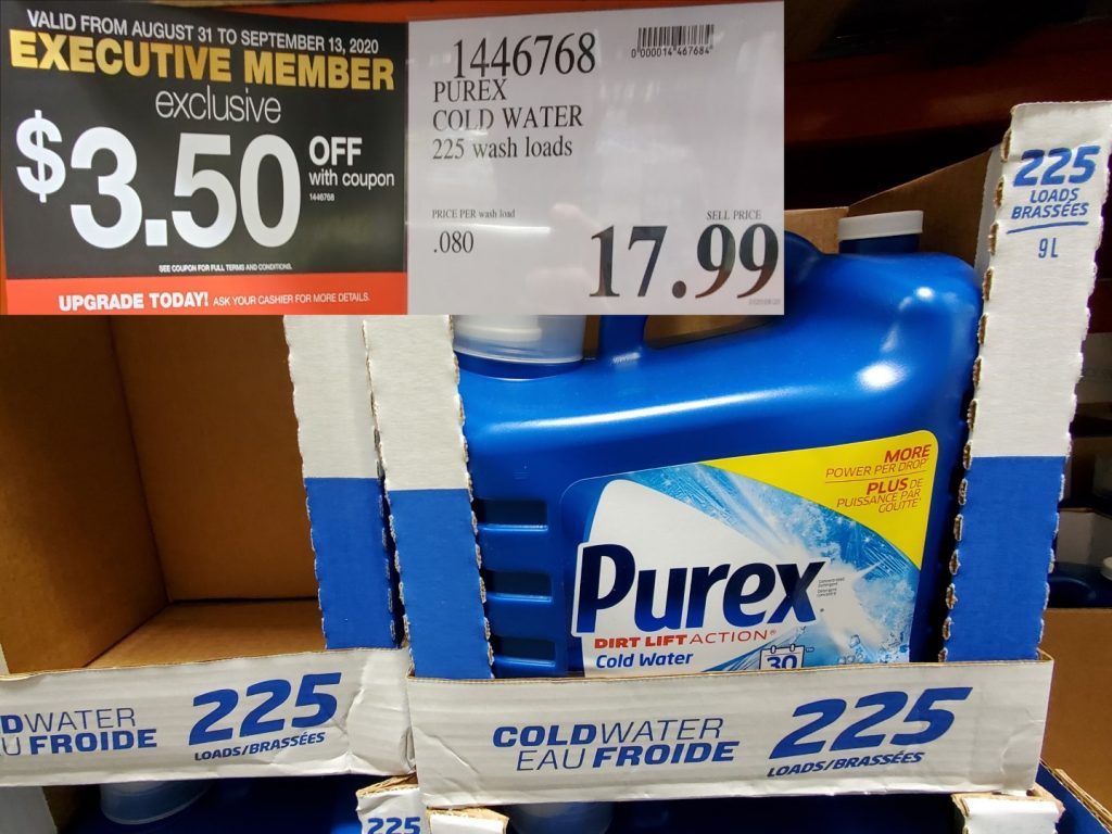 1446768 PUREX COLD WATER 225 WASH LOADS 17 99 - Costco East Fan Blog