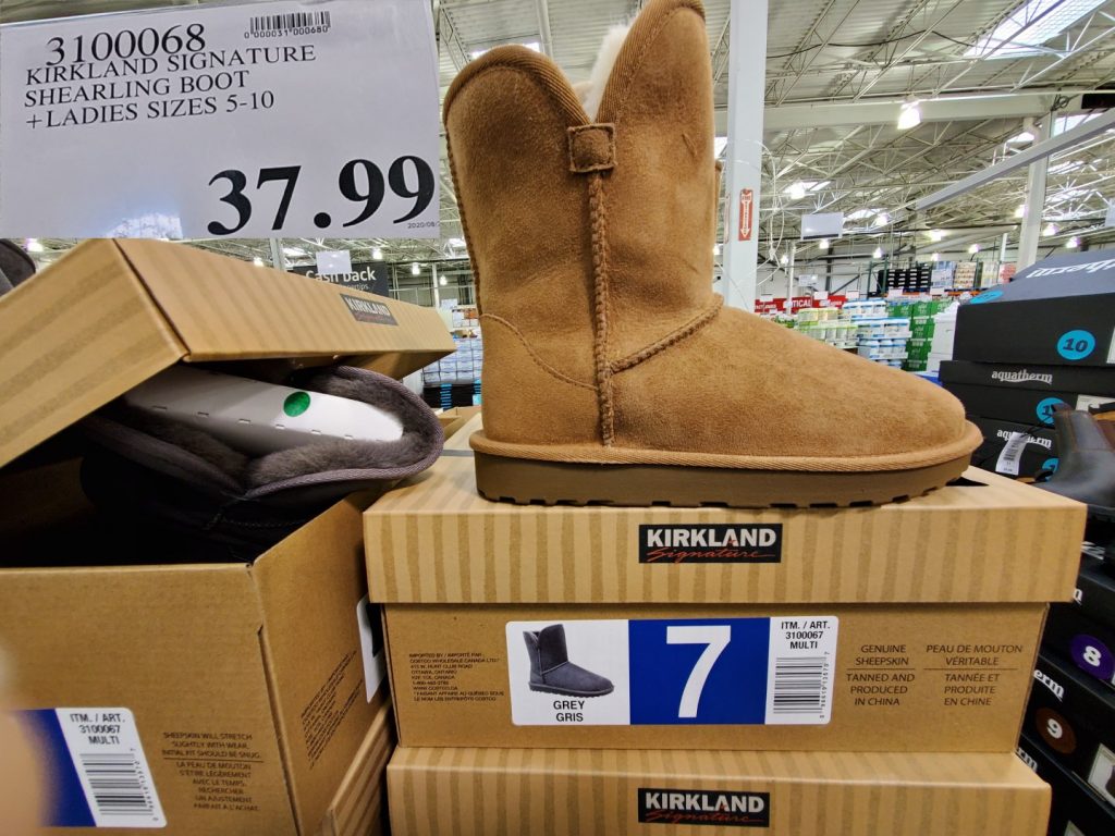 3100068 KIRKLAND SIGNATURE SHEARLING BOOT LADIES SIZES 5 10 37 99 ...