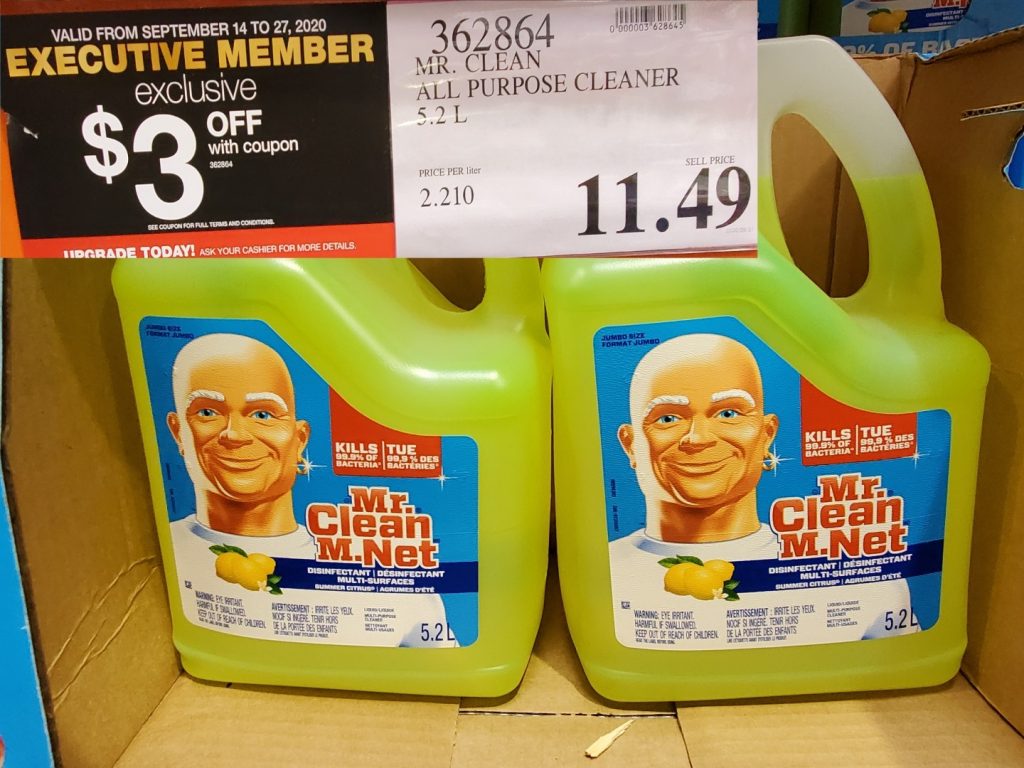 362864 MR CLEAN ALL PURPOSE CLEANER 5 2 L 11 49 - Costco East Fan Blog