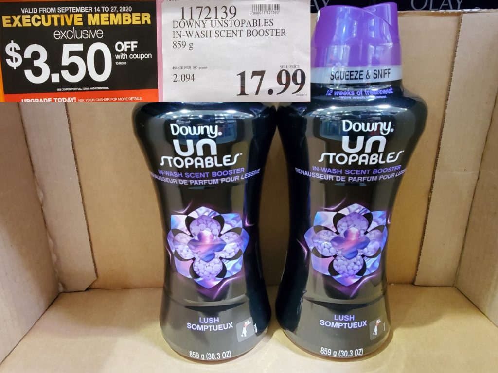 1172139 DOWNY UNSTOPABLES IN WASH SCENT BOOSTER 859 G 17 99 - Costco ...