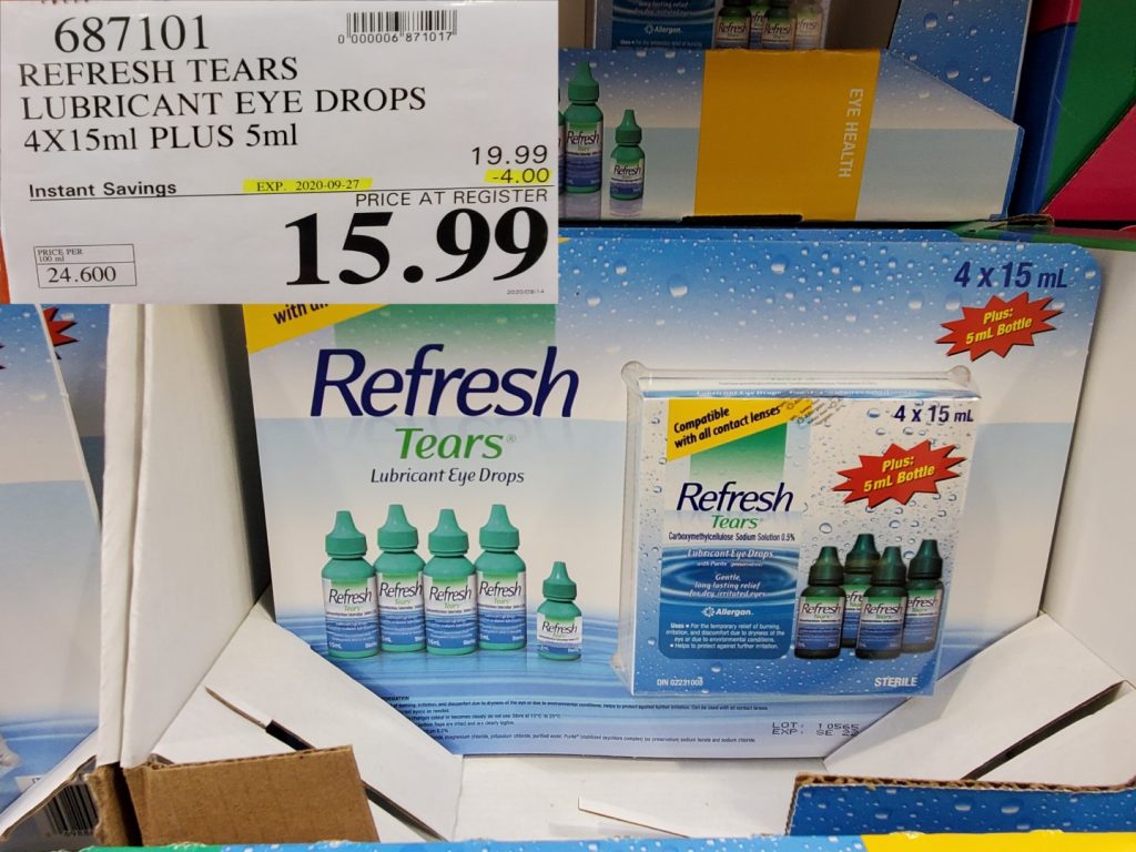 687101 REFRESH TEARS LUBRICANT EYE DROPS 4X15ml PLUS 5ml 4 00 INSTANT ...