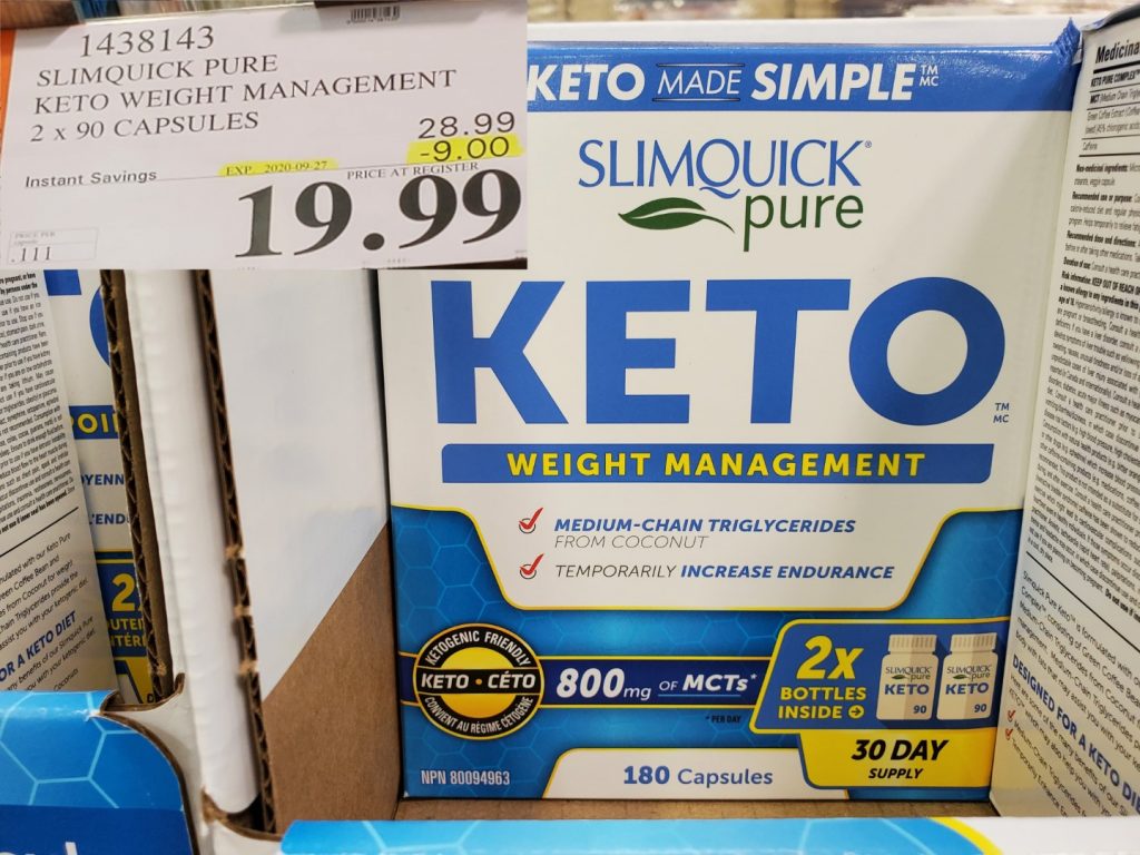 1438143 SLIMQUICK PURE KETO WEIGHT MANAGEMENT 2 x 90 CAPSULES 9 00 ...