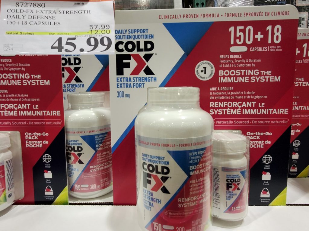 8727880 COLD FX EXTRA STRENGTH DAILY DEFENSE 150 18 CAPSULES 12 00 ...