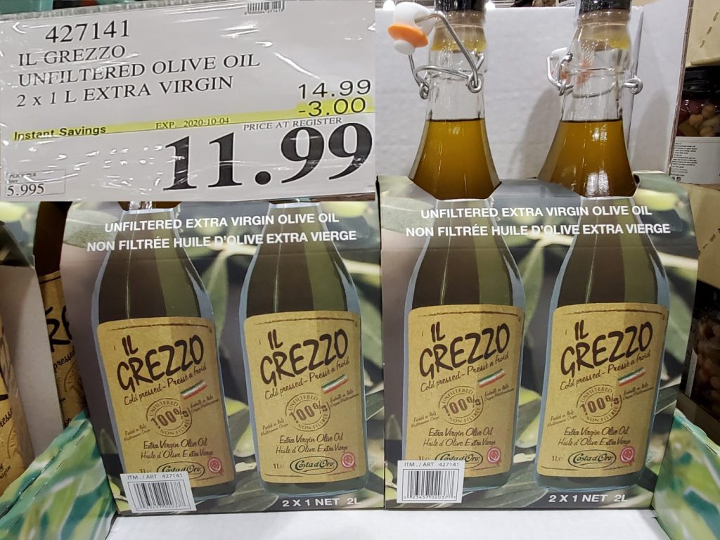 427141 IL GREZZO UNFILTERED OLIVE OIL 2 X 1 L EXTRA VIRGIN 3 00 INSTANT ...