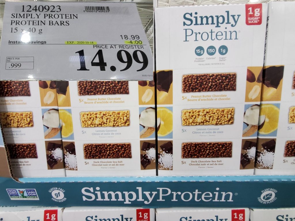 1240923 SIMPLY PROTEIN PROTEIN BARS 15 x 40g 4 00 INSTANT SAVINGS ...