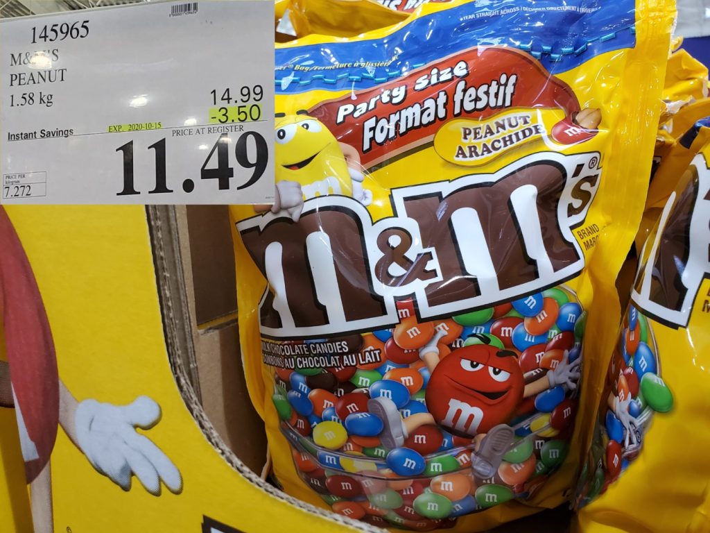 145965 M M PEANUT 1 58 KG 3 50 INSTANT SAVINGS EXPIRES ON 2020 10 15 11 ...