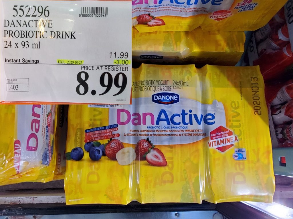 552296 DANACTIVE PROBIOTIC DRINK 24 x 93 ml 3 00 INSTANT SAVINGS ...