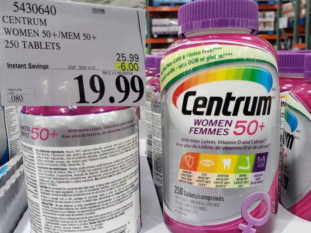 5430640 CENTRUM WOMEN 50 MEN 50 250 TABLETS 6 00 INSTANT SAVINGS ...