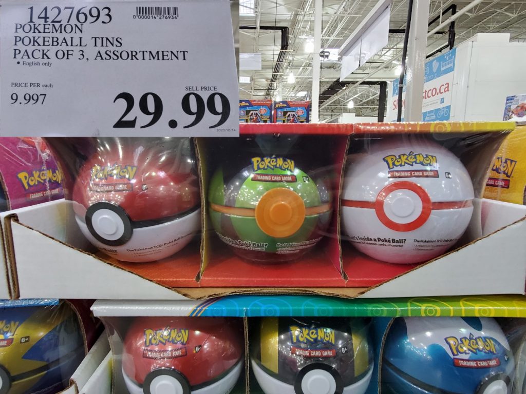 1427693 POKEMON POKEBALL TINS PACK OF 3 ASSORTMENT 29 99 - Costco East ...