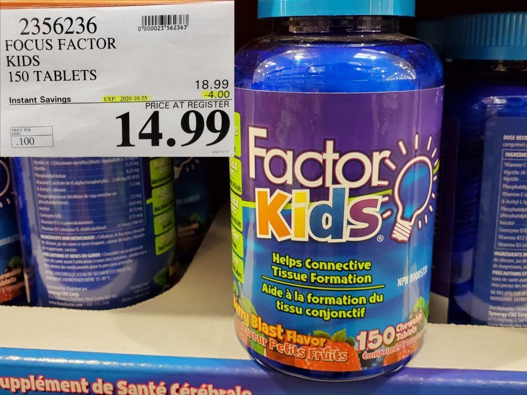 2356236 FOCUS FACTOR KIDS 150 TABLETS 4 00 INSTANT SAVINGS EXPIRES ON ...