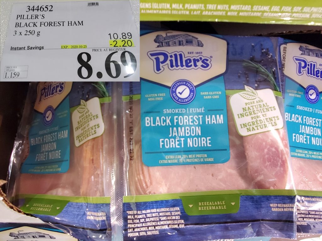 344652 PILLER S BLACK FOREST HAM 3 X 250 G 2 20 INSTANT SAVINGS EXPIRES ...
