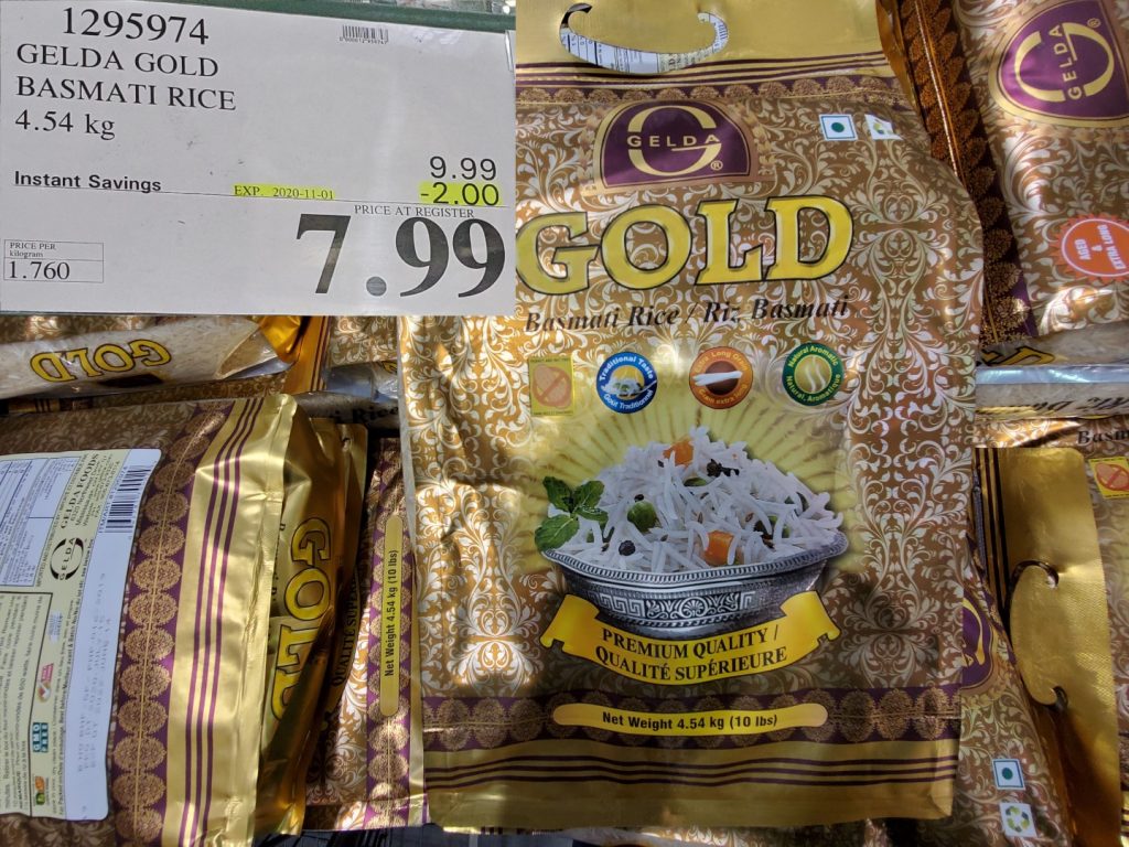 1295974 GELDA GOLD BASMATI RICE 4 54 kg 2 00 INSTANT SAVINGS EXPIRES ON ...