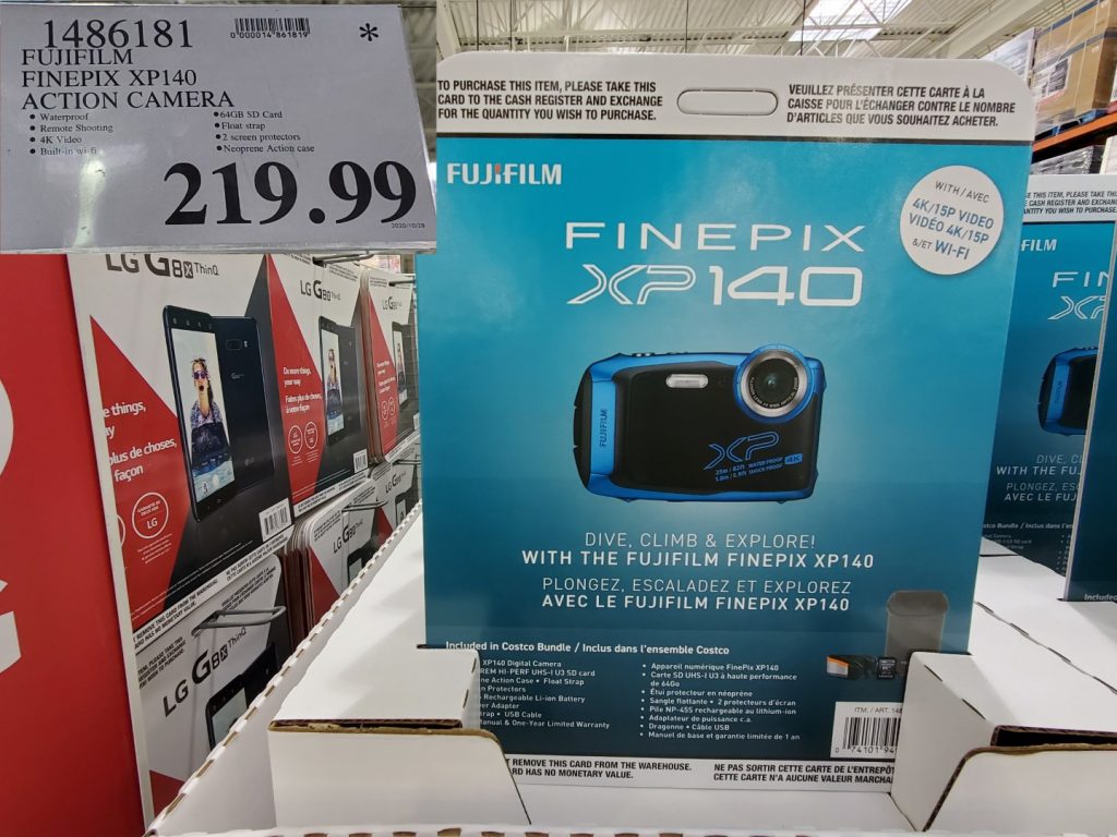 1486181 FUJIFILM FINEPIX XP140 ACTION CAMERA 219 99 - Costco East Fan Blog