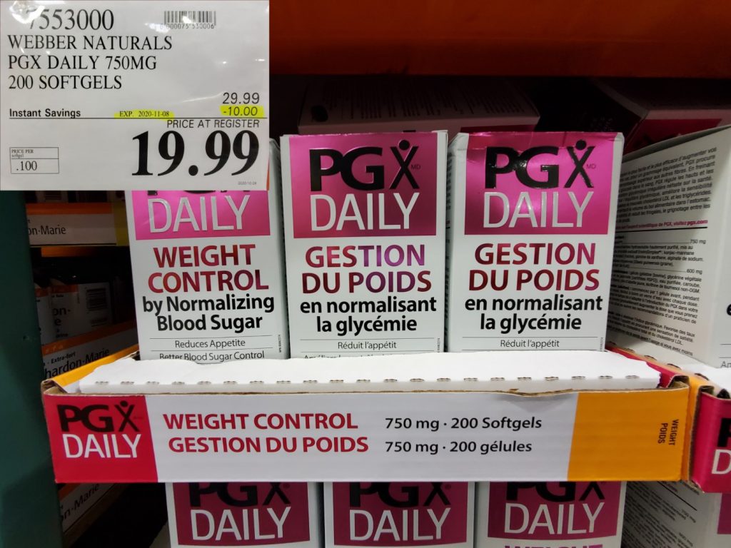 7553000 WEBBER NATURALS PGX DAILY 750MG 200 SOFTGELS 10 00 INSTANT ...