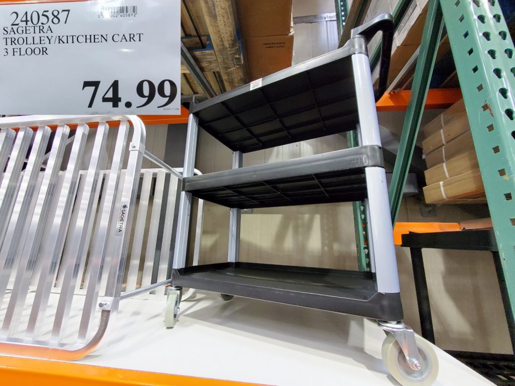 240587 SAGETRA TROLLEY KITCHEN CART 3 FLOOR 74 99 - Costco East Fan Blog