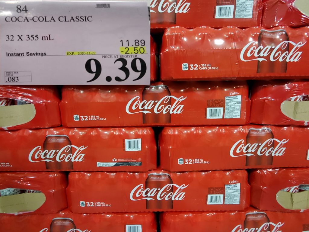84 COCA COLA CLASSIC 32 X 355 ML 2 50 INSTANT SAVINGS EXPIRES ON 2020 ...