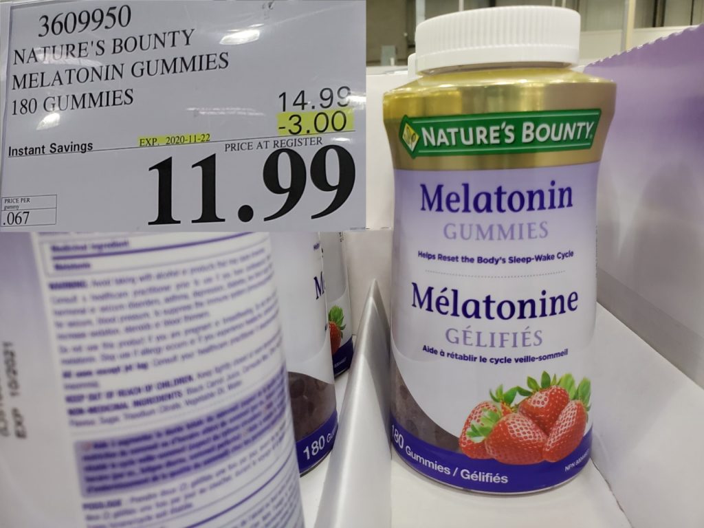 3609950 NATURE S BOUNTY MELATONIN GUMMIES 180 GUMMIES 3 00 INSTANT ...