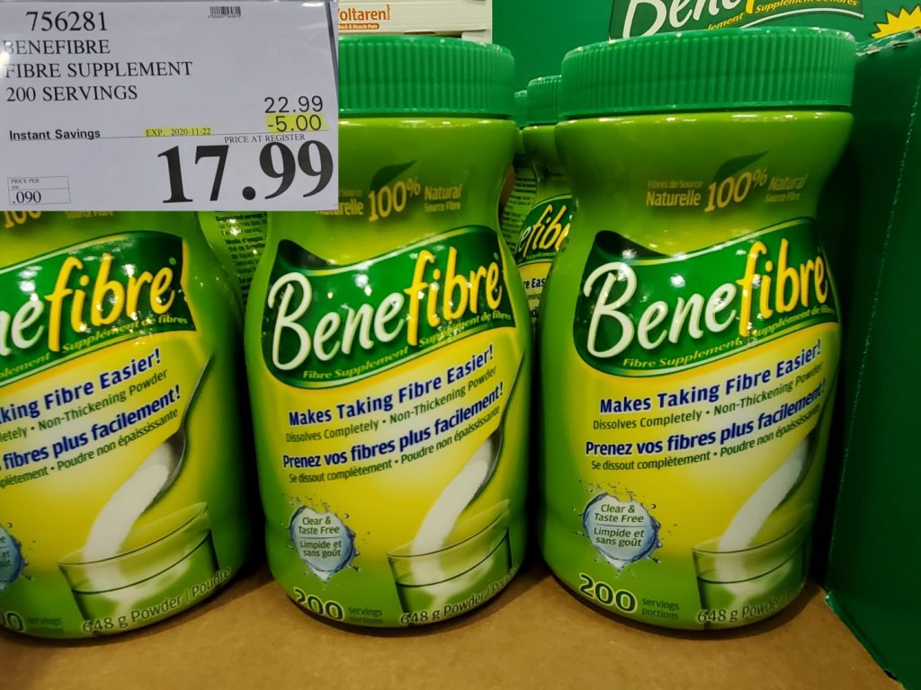 756281 BENEFIBRE FIBRE SUPPLEMENT 200 SERVINGS 5 00 INSTANT SAVINGS ...